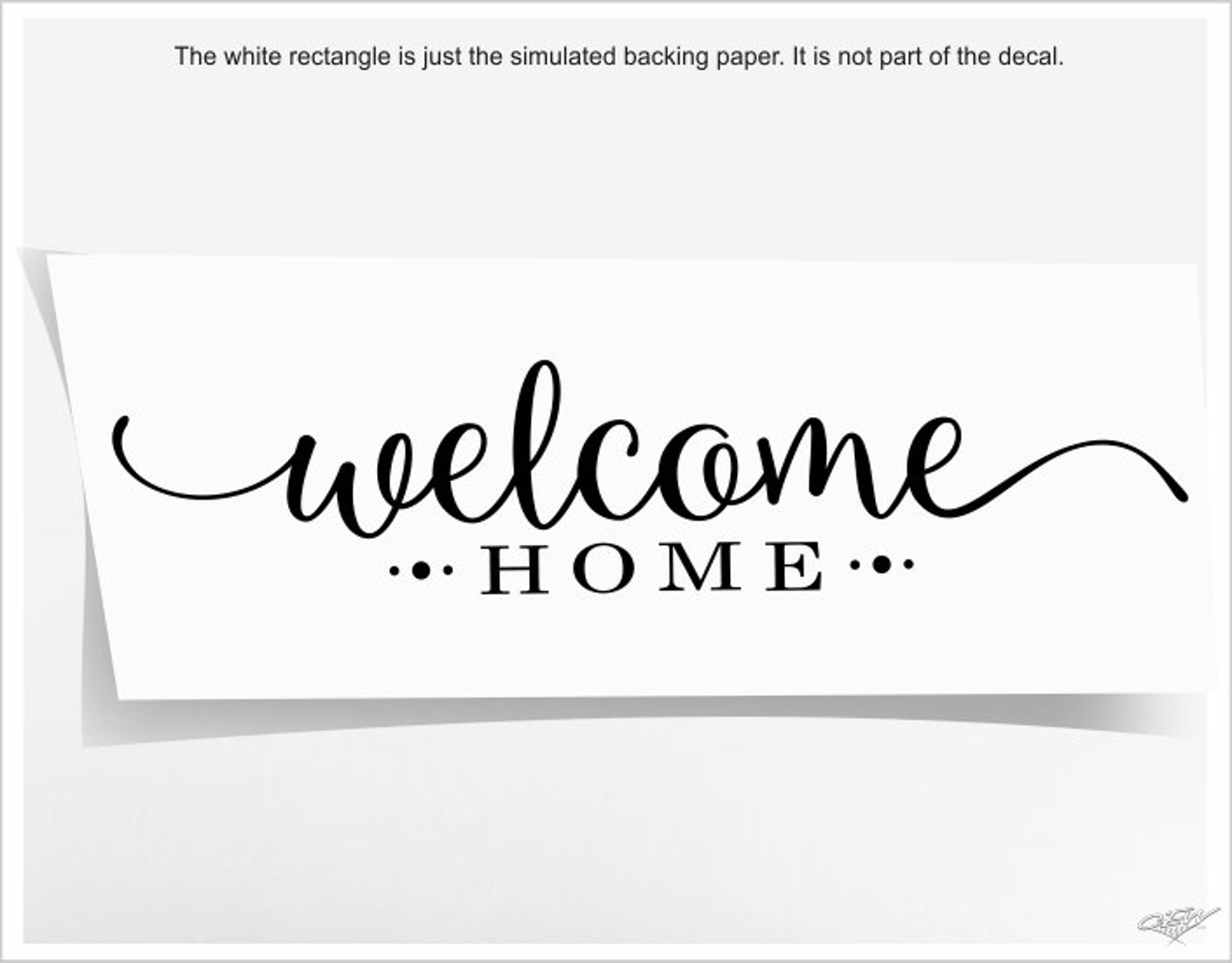 Front Door Welcome Home Decal, Cute Welcome Sticker Greeting for Home ...