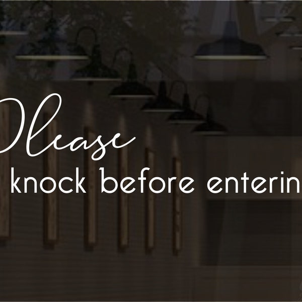 Please Knock Before Entering Sign - Etsy
