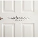 Front Door Welcome Home Decal, Cute Welcome Sticker Greeting for Home ...