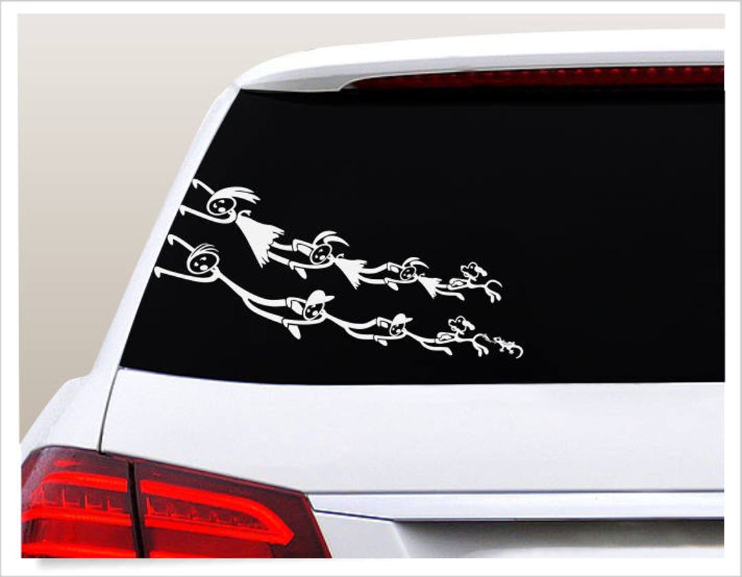 Stick Figure Family Decal Funny Family Car Window Sticker - Etsy