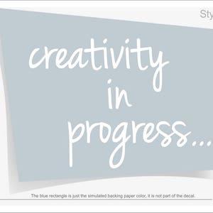 Creativity Wall Decal, Inspiring Artistic Quote, Art and Craft Room ...