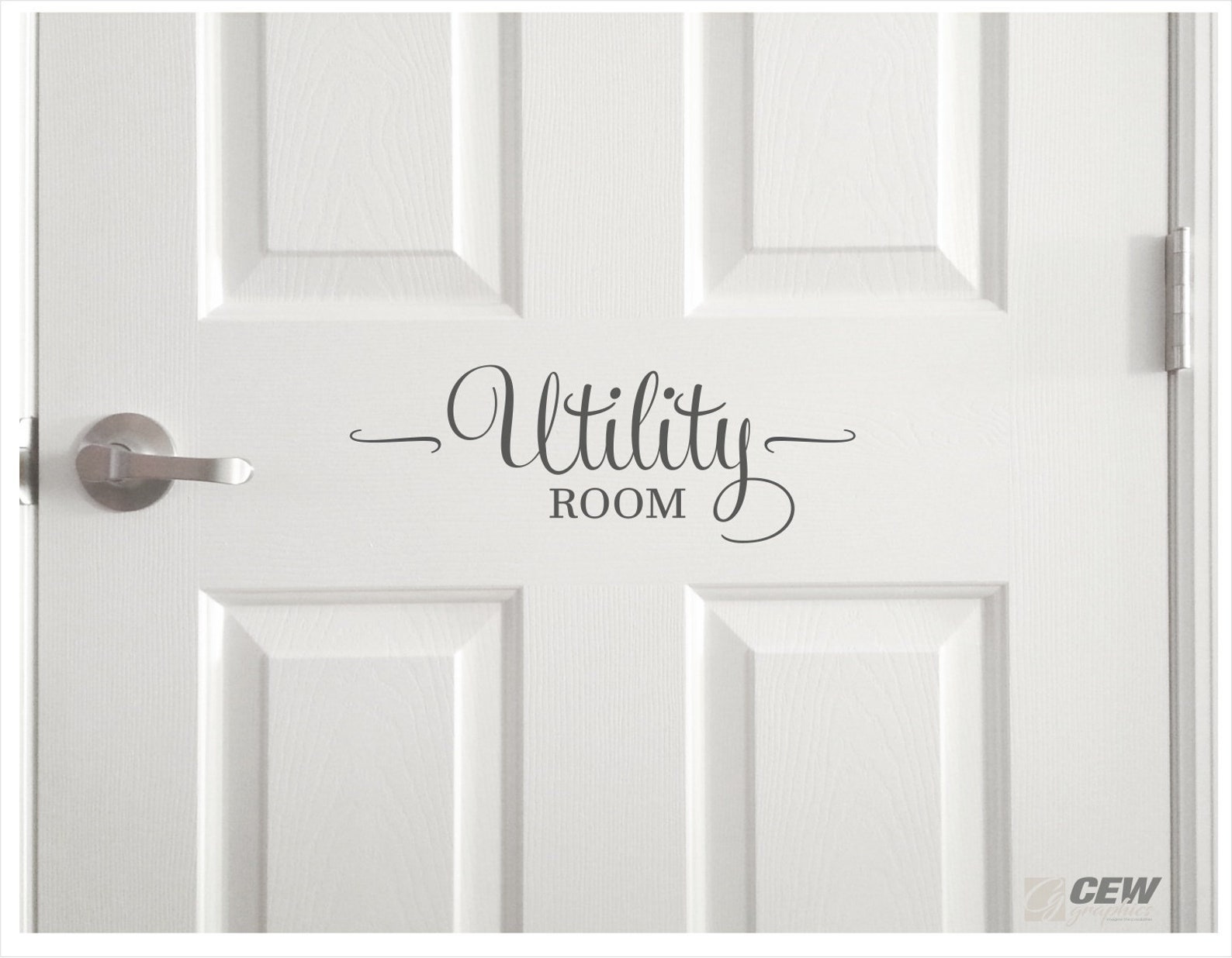 Utility Room Door Decal Storage Room Vinyl Decal Home Decor - Etsy