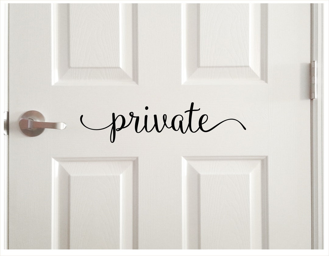 Private Door Decal, Office Door Sticker, Private Office Sticker, Office ...