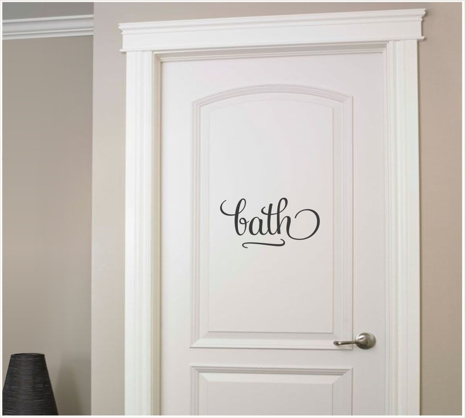 Bath Decal Washroom Vinyl Decal Classy Bathroom Door Sticker - Etsy