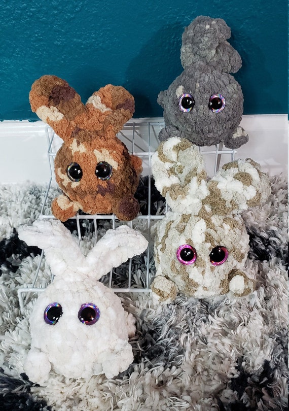 Crochet Mini Bunny Plushie Mini Bun Bun Easter Decor | Etsy