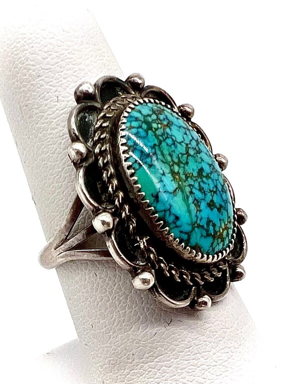 Vintage southwestern turquoise sterling - Gem