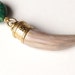 Tusk Necklace, Boho Necklace, Semi-precious Beads, Turquoise, Jasper ...