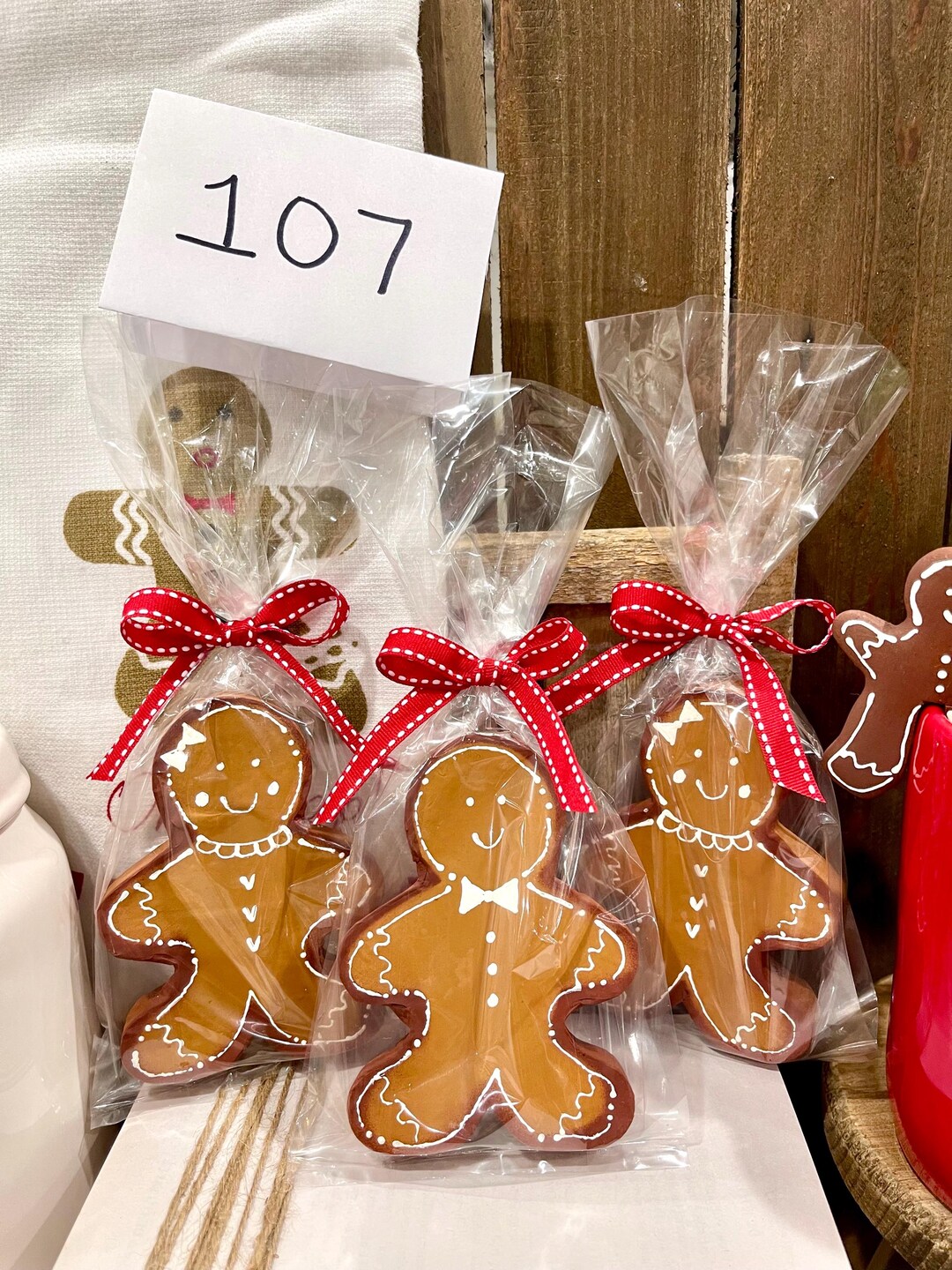 Paper Mache Faux Gingerbread Cookies Set #107 - Etsy