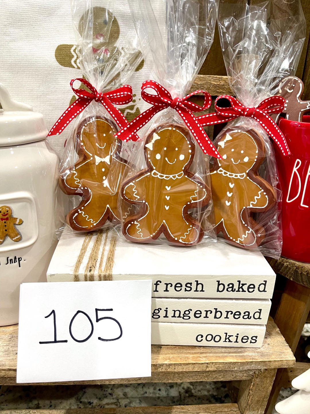 Paper Mache Faux Gingerbread Cookies Set #105 - Etsy