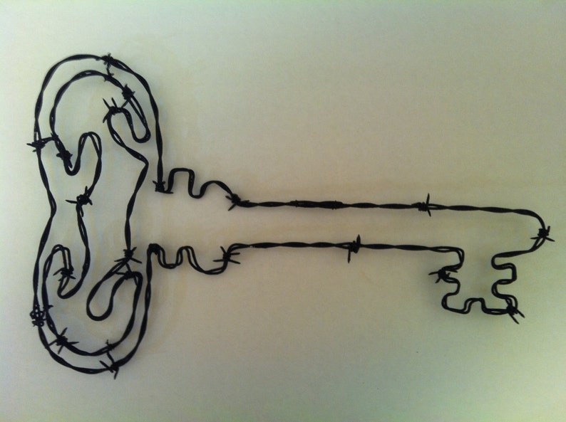 Key, Skeleton Key, Barbed Wire Key, Barbed Wire, - Etsy