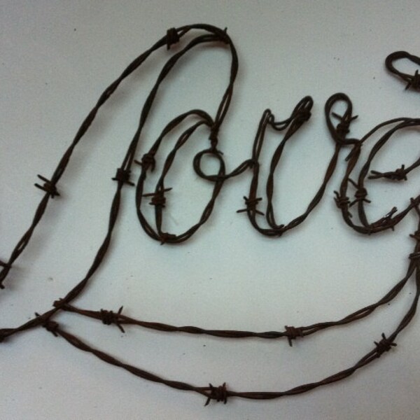 Barbed Wire Monogram - Etsy