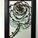 Rose, Wire Rose, Barbed Wire Rose, Floral Decor, - Etsy