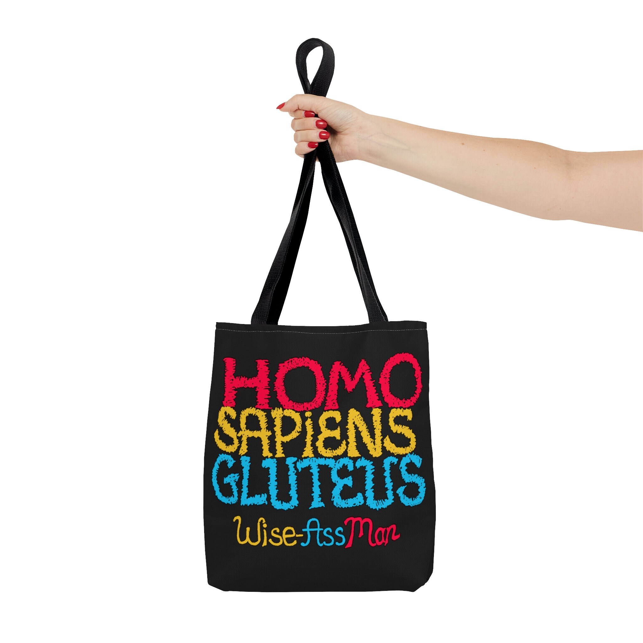 HOMO SAPIENS GLUTEUS... Tote Bag Poem Pokes Fun Homo Sapiens - Etsy