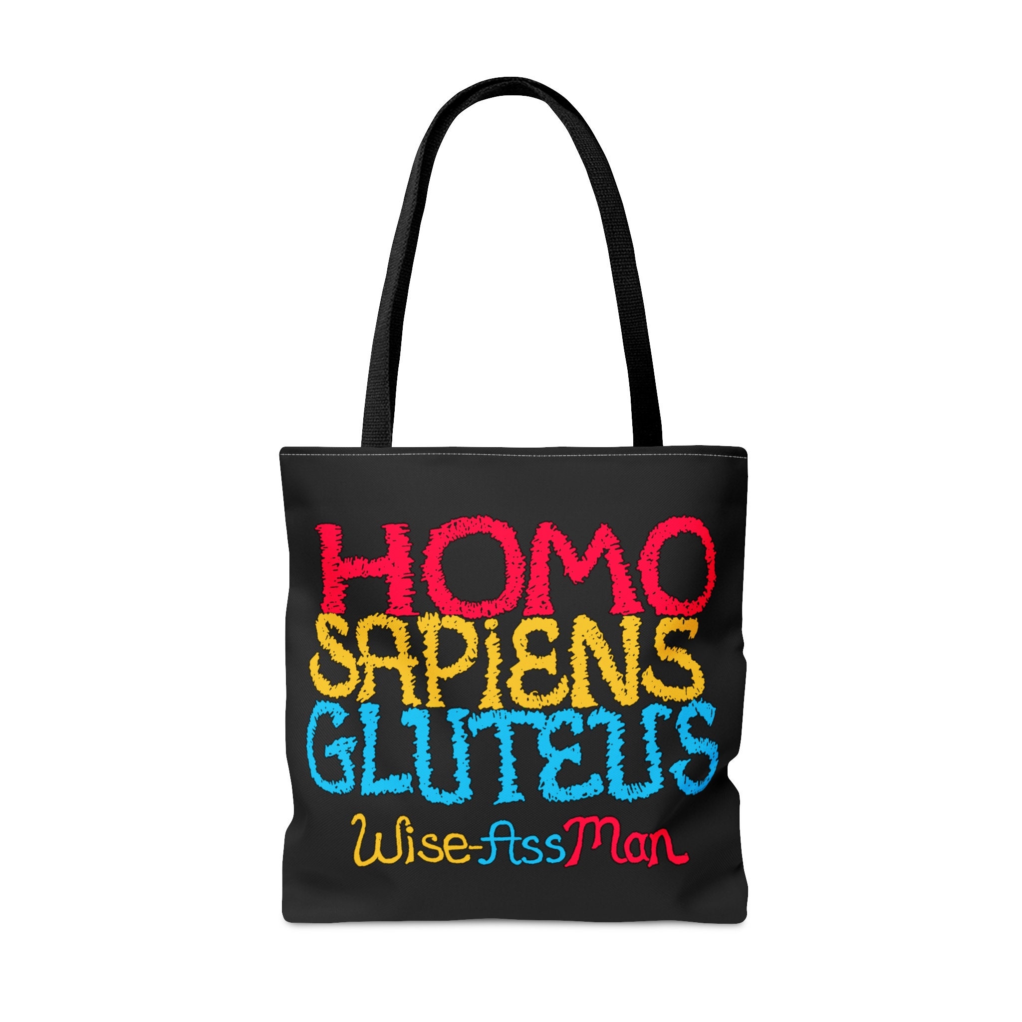 HOMO SAPIENS GLUTEUS... Tote Bag Poem Pokes Fun Homo Sapiens - Etsy