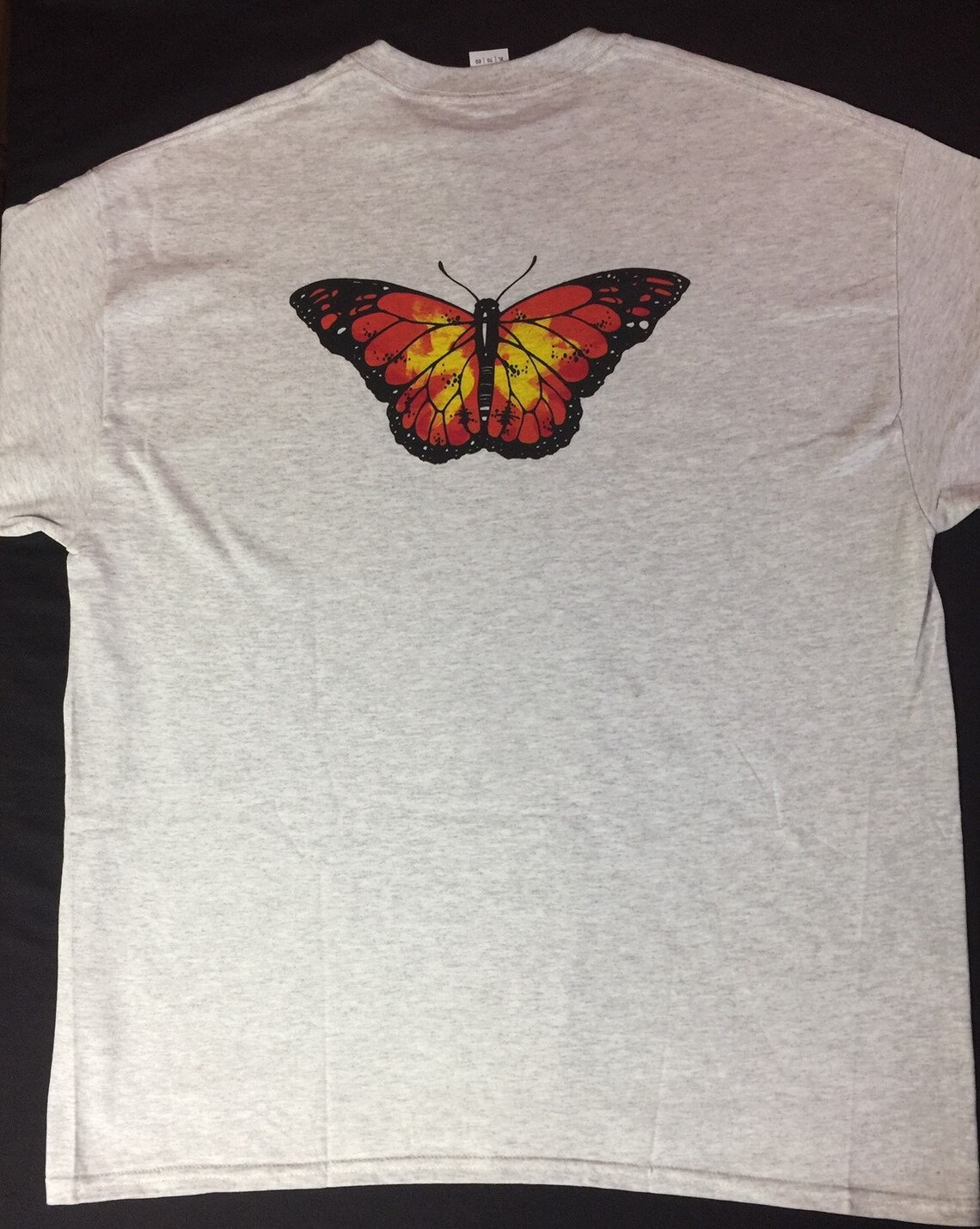 Unisex Monarch Butterfly T-shirt in White or Ash Gray - Etsy