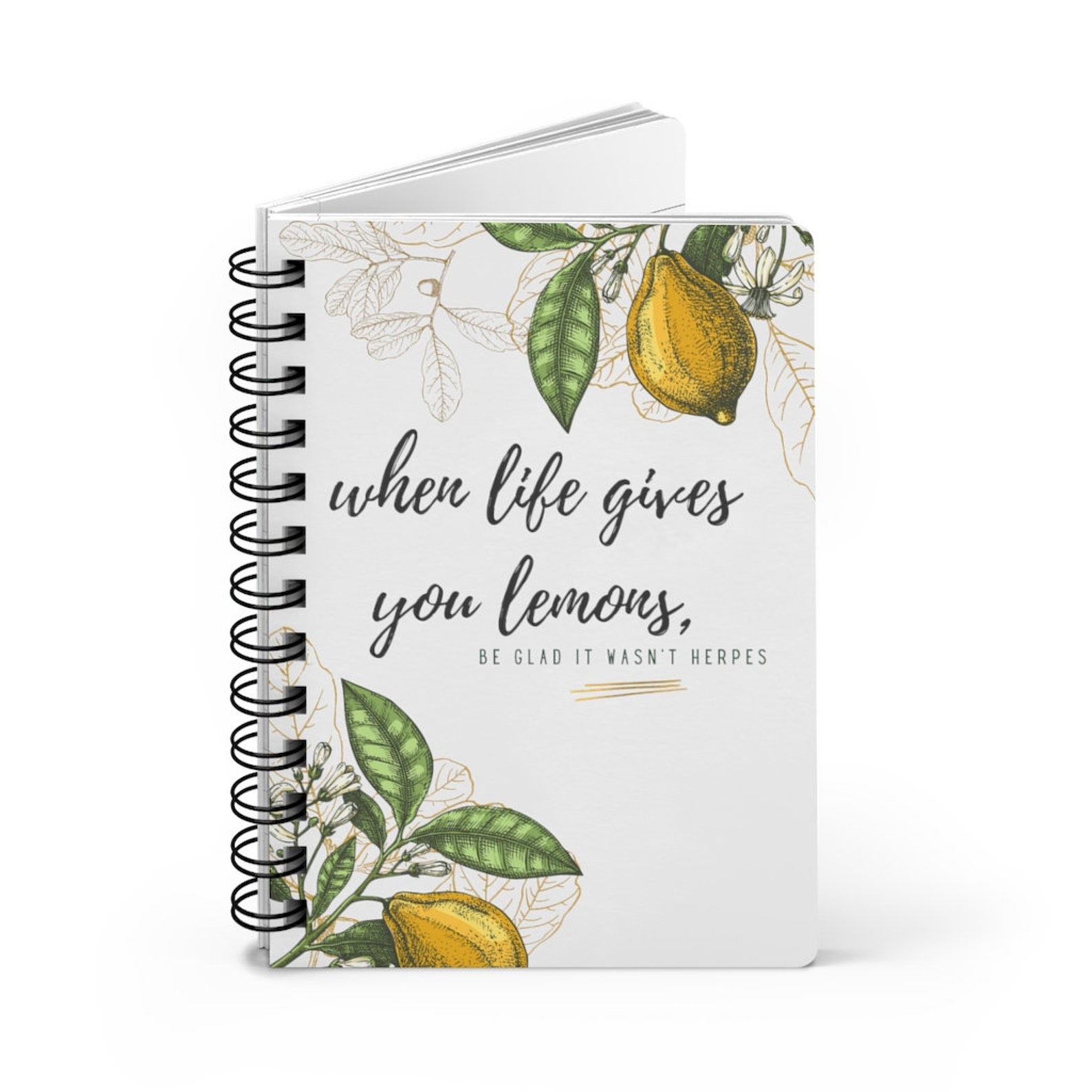 When Life Gives You Lemons Spiral Bound Journal - Etsy