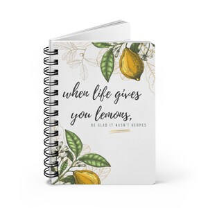 When Life Gives You Lemons Spiral Bound Journal - Etsy