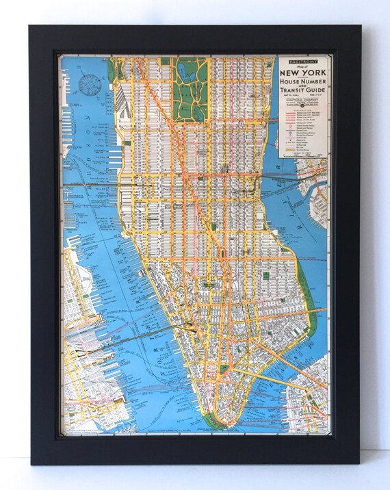 Home & Living Home Décor boy's room decor guy decor framed map 23x30 ...