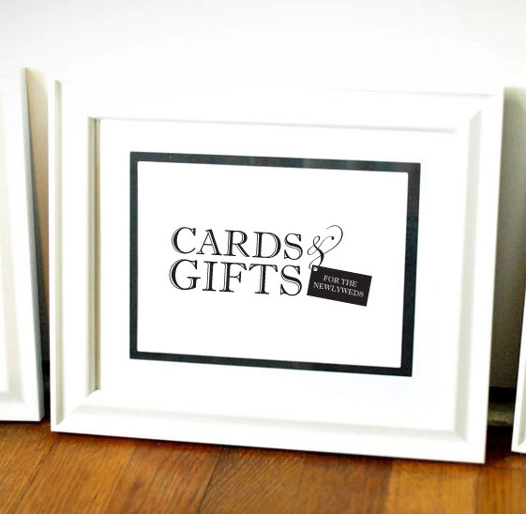 Gift Table Sign - Wedding Reception Signs - Card Table Signs ...