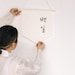 Hanging "백일" Canvas Flag Banner // Baekil / Korean 100 Days Decoration ...