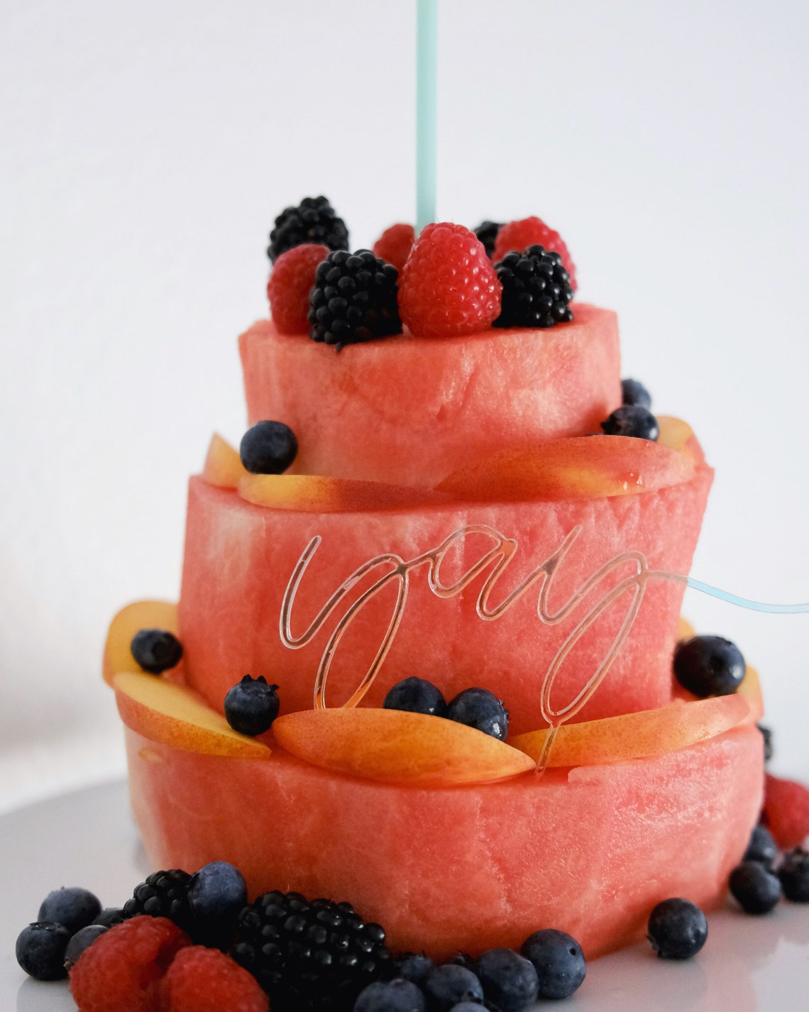 Yay Acrylic Cake Topper // Calligraphy Cake Topper for Birthday ...