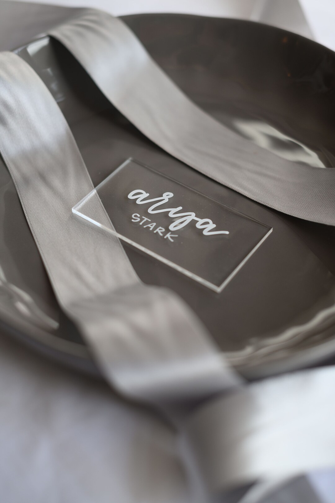 Acrylic Place Cards Handlettered & Personalized Wedding Place Cards ...