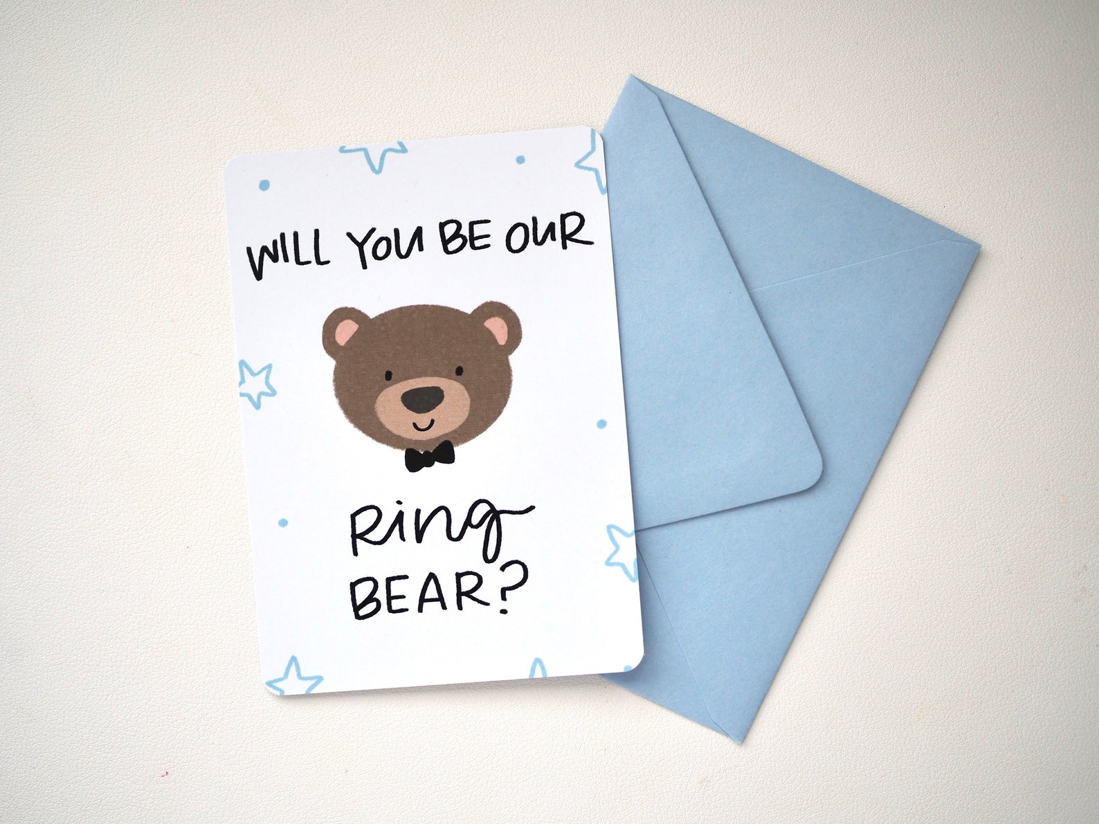 Ring Bearer Card “will You Be Our Ring Bear” // Ring Bearer Proposal ...