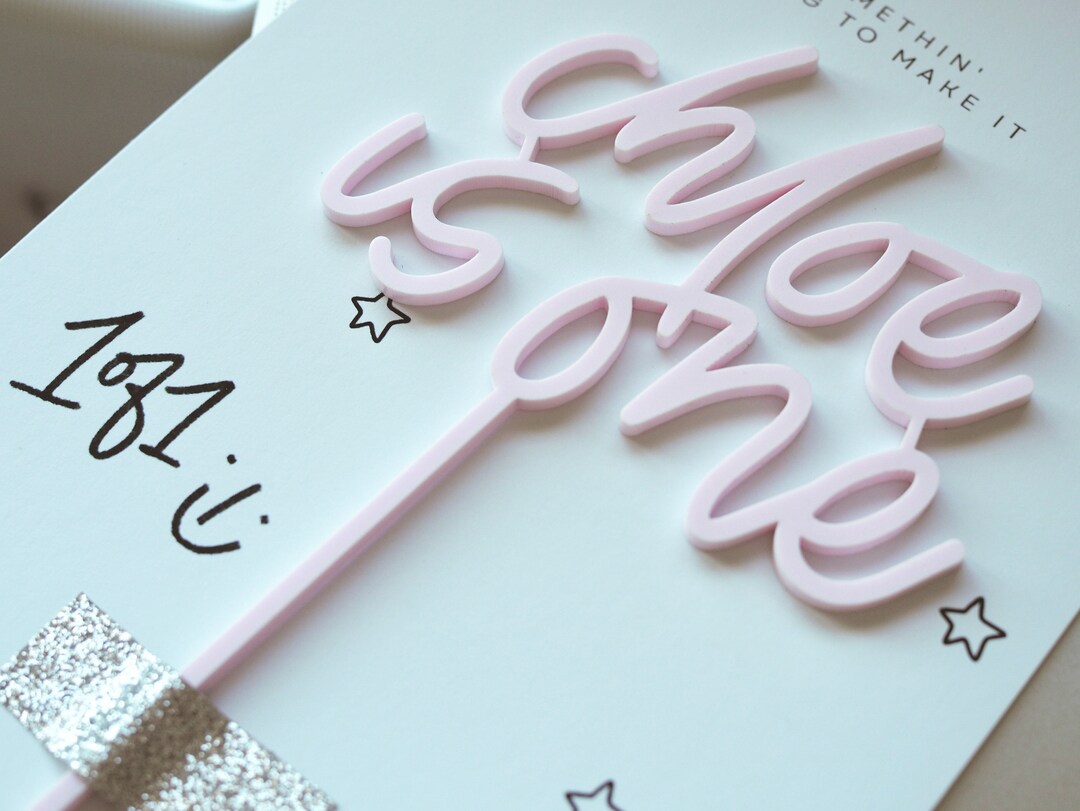 CUSTOM Birthday Cake Topper // Hand Lettered Acrylic Cake Topper - Etsy