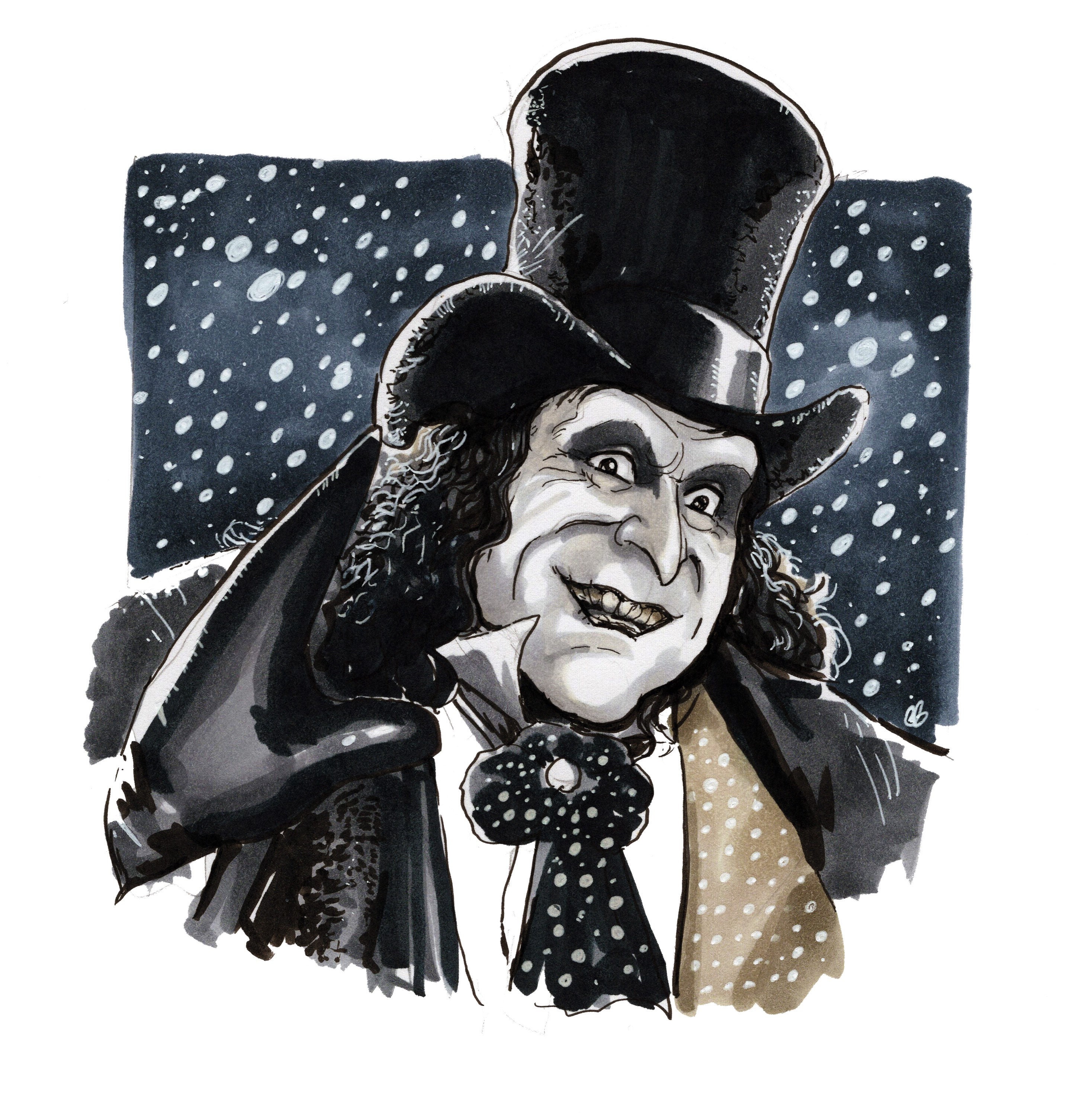The Penguin Drawing Batman