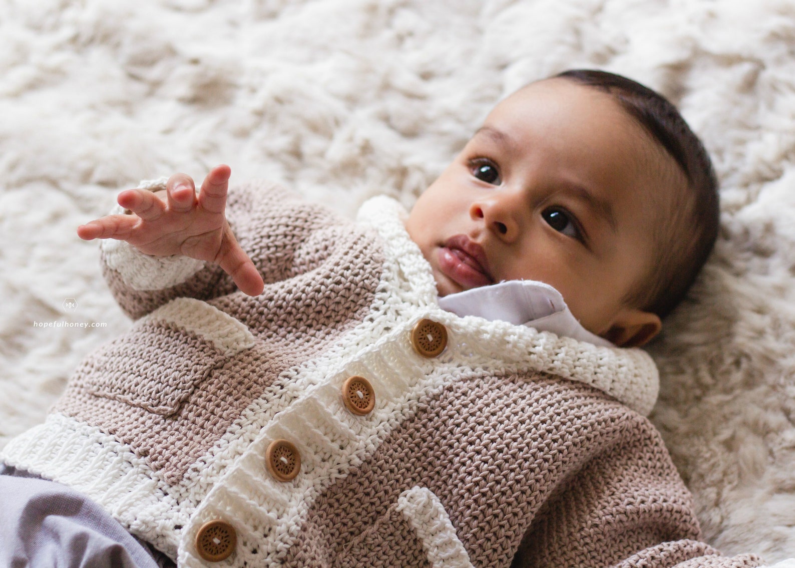 CROCHET PATTERN - "little Opa" Grandpa Cardigan - Etsy