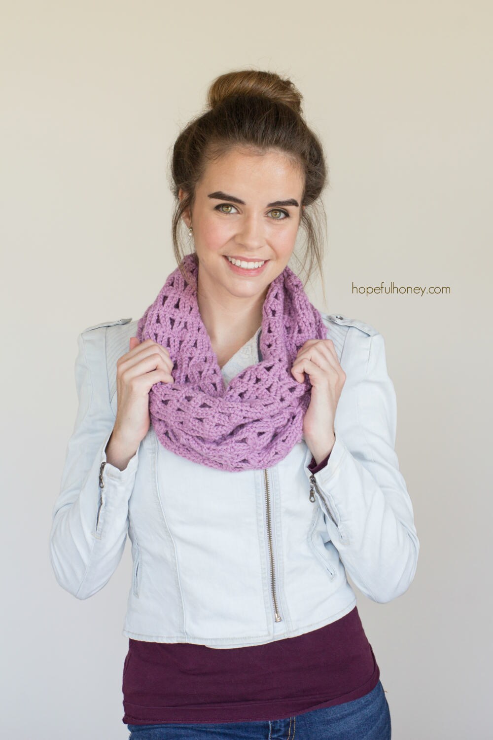 CROCHET PATTERN - Lavender Valley Scarf, Lacy Cowl - Etsy Australia