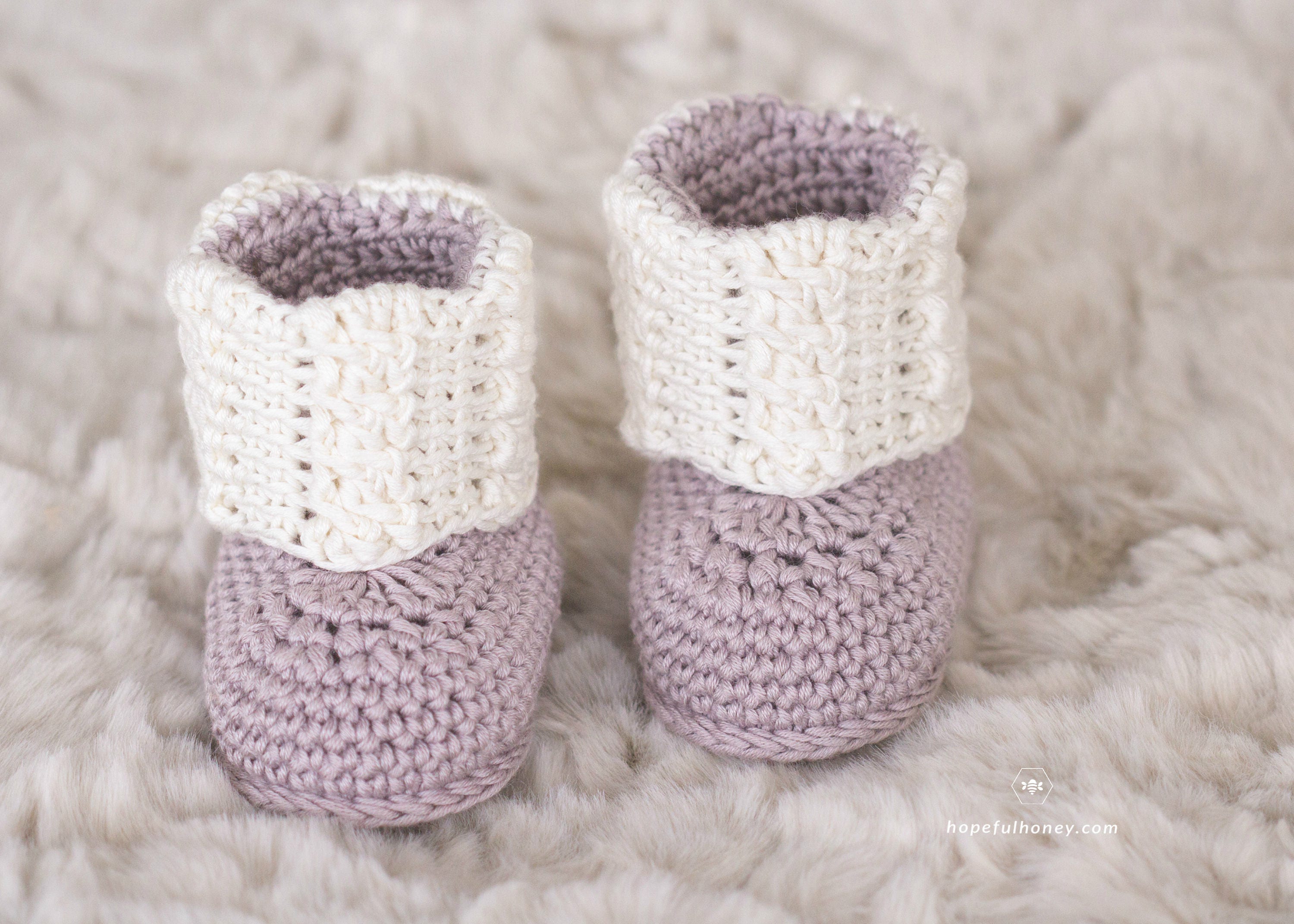 CROCHET PATTERN - Apricity Cable Baby Booties - Etsy Australia