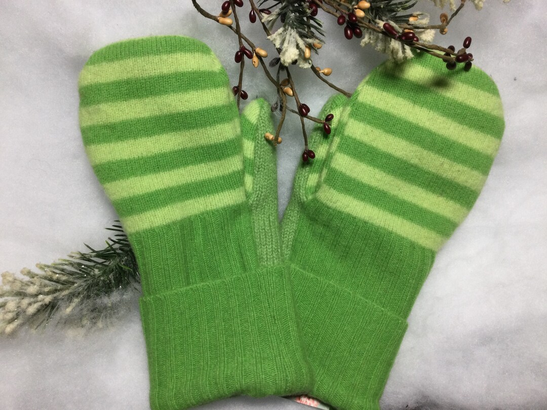All of My Mittens Are Made From Repurposed Wool Sweaters and Are Lined ...