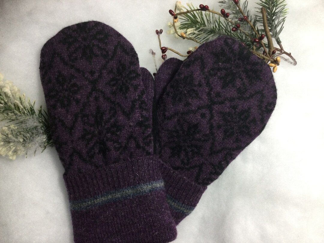 All of My Mittens Are Made From Repurposed Wool Sweaters and Are Lined ...