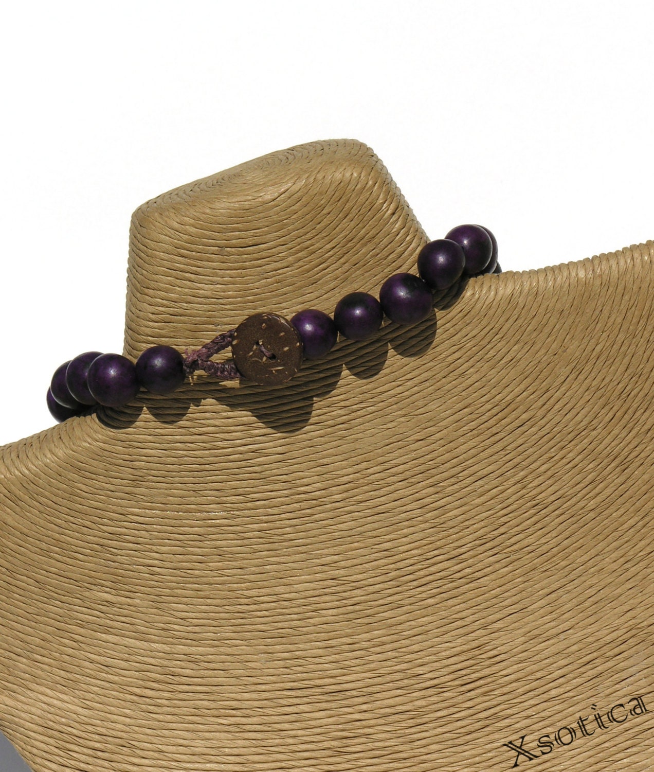 Classic Purple Grape Pambil-orange Tagua Seeds Necklace. - Etsy