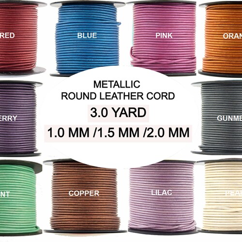 Xsotica-round Leather Cord 3.0 MM Round Leather Cords 3MM - Etsy