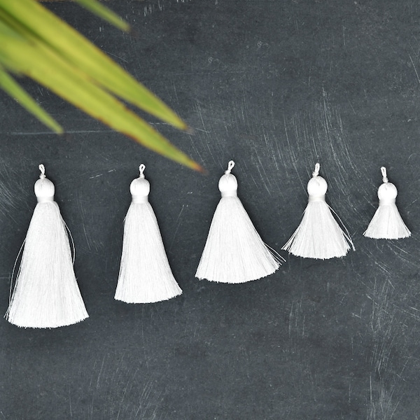 White Cotton Tassel - Etsy