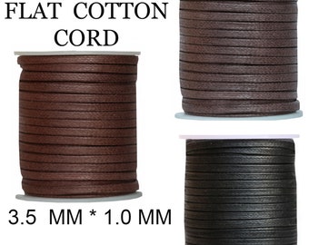Flat Cotton Cord - Etsy