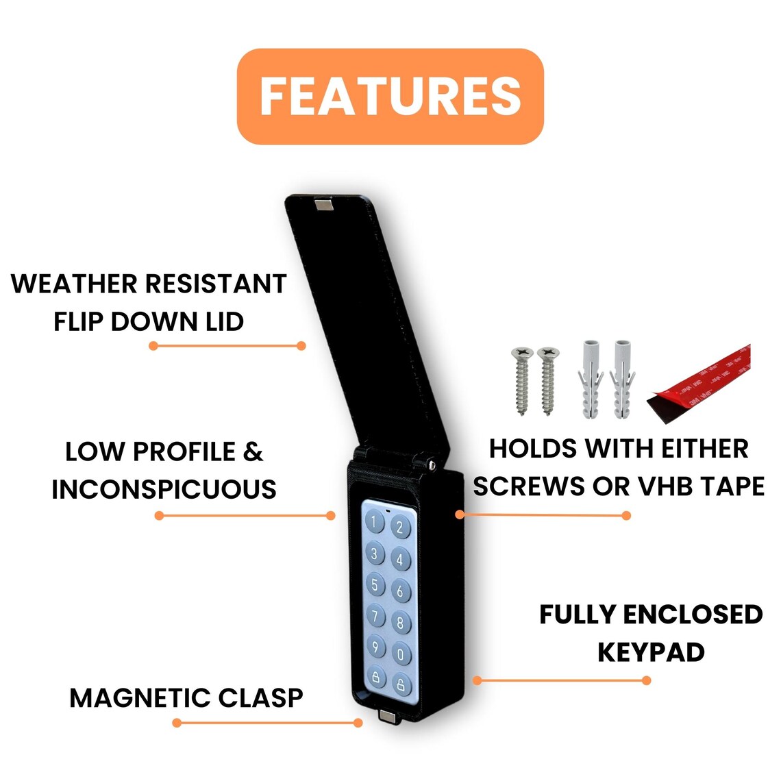 Wyze Lock Keypad Enclosure - Weather-resistant Outdoor Housing With ...