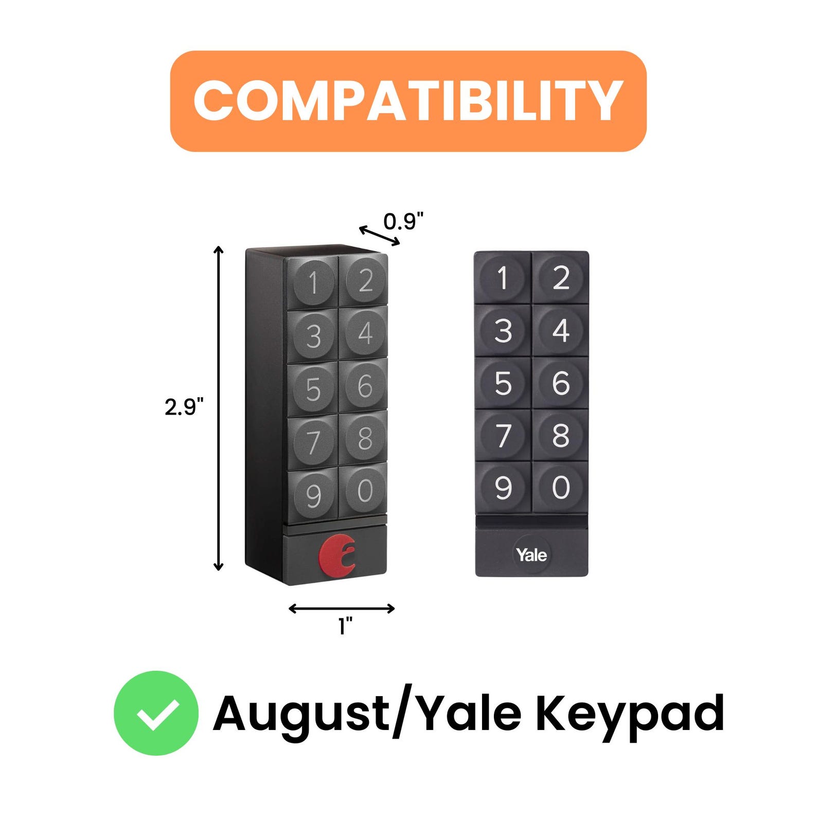 August / Yale Lock Keypad Enclosure - Weather-resistant Outdoor Housing ...