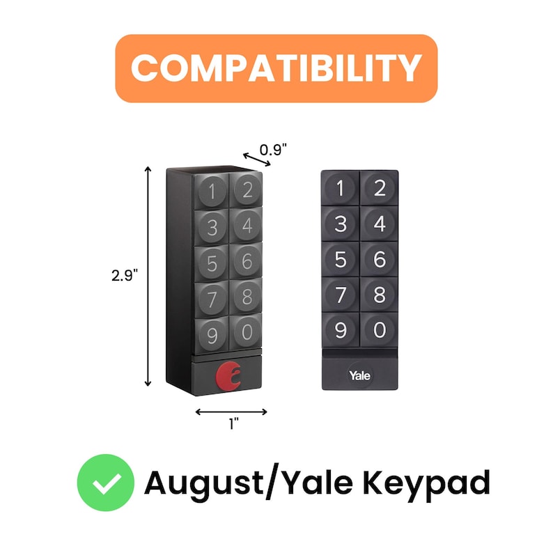August / Yale Lock Keypad Enclosure - Weather-resistant Outdoor Housing ...