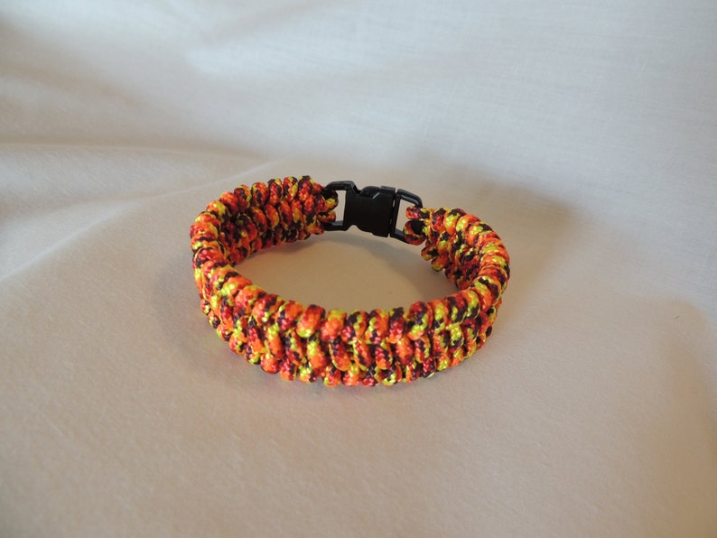 Fishtail Braid Fireball 325 Paracord Bracelet, Essential Oil Diffusing ...