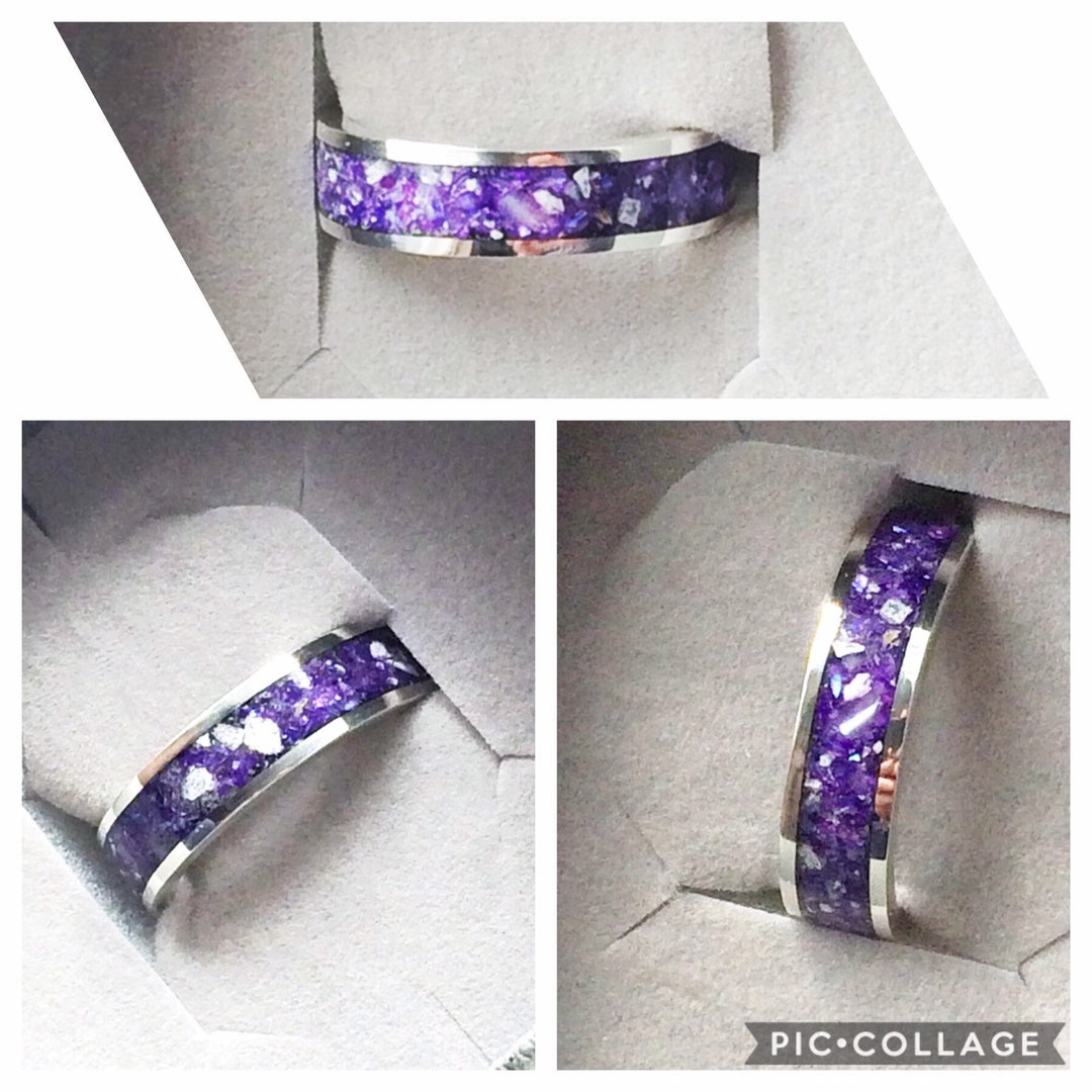 Cremation Ashes Memorial Ring. Pet Ashes Jewelry. Respectfully Made to ...