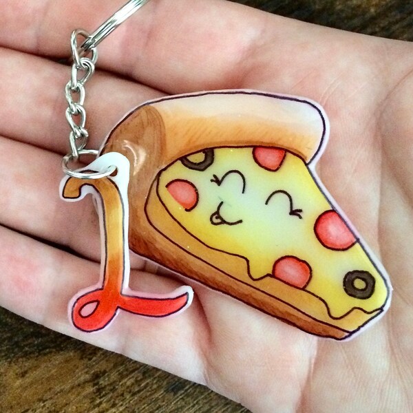 Pizza Keychain - Etsy