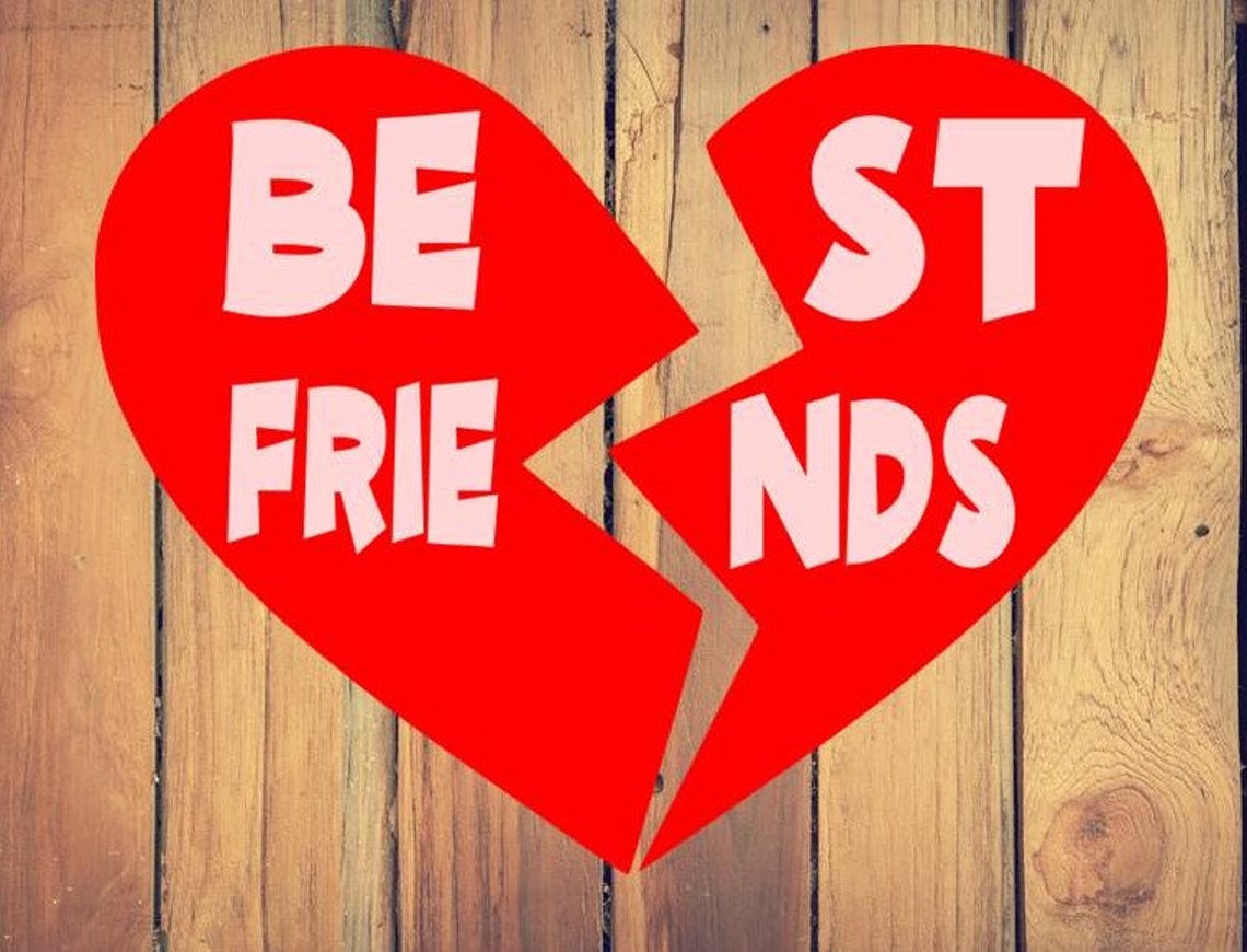 Best Friends Half a Heart Digital File Instant Download - Etsy