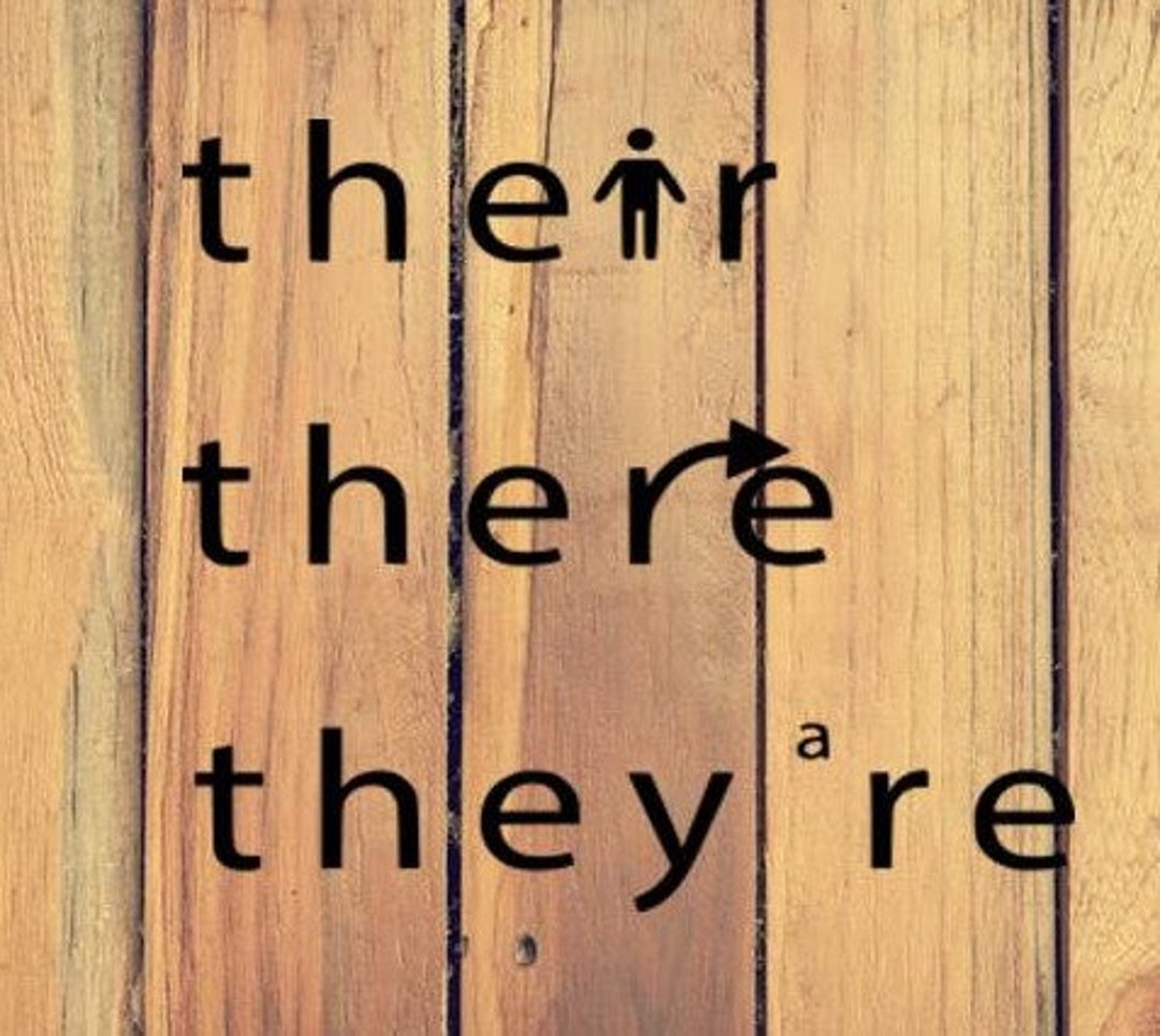 Their, There, They're Grammar Correction Digital File, Instant Download ...
