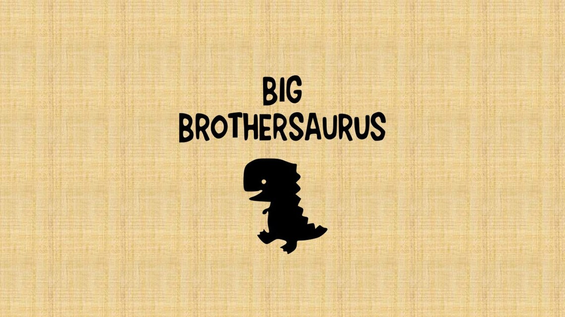 Big Brothersaurus Dino Digital File Instant Download Svg | Etsy