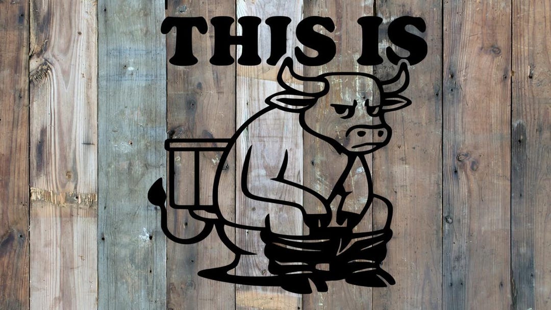 This is Bull, Digital File, Instant Download, Svg, Pdf, Eps, Dxf, Png ...