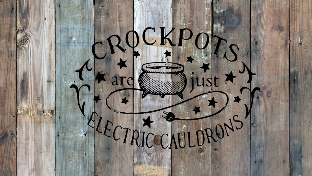 Crockpots Electric Cauldrons, Digital File, Instant Download, Svg, Pdf ...