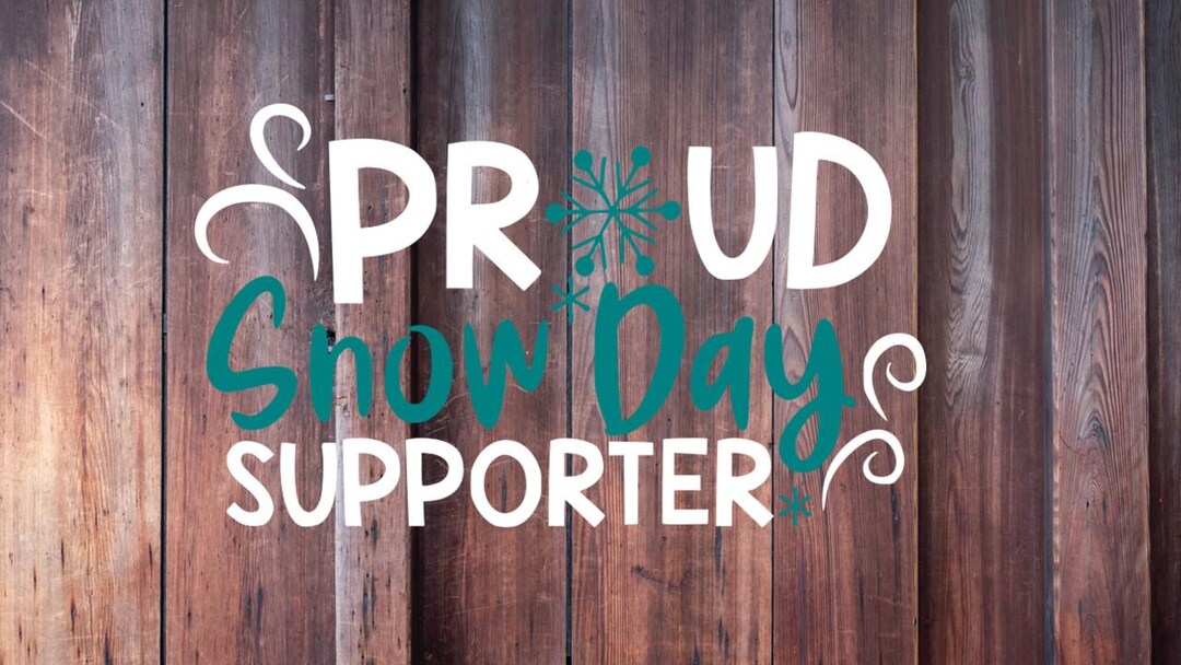 White Proud Snow Supporter - Digital File, Instant Download, Svg, Png ...